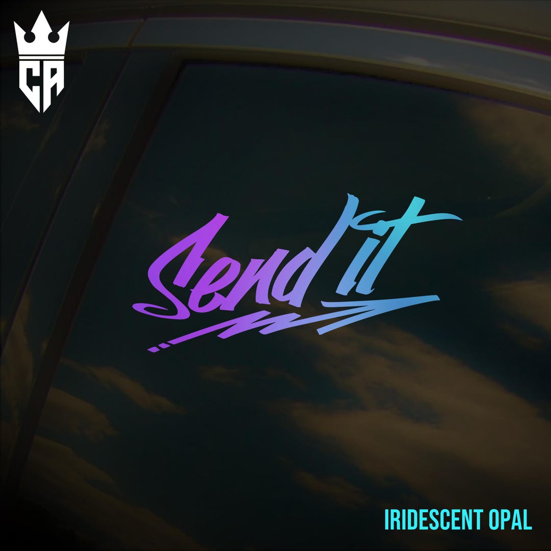 Send It Car Window Sticker, Die-cut Vinyl Decal - Etsy