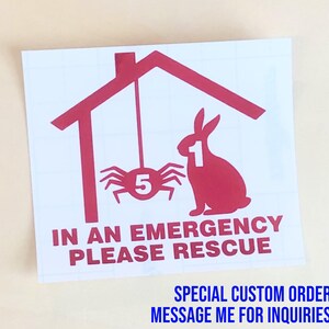 In Case of Emergency Please Rescue My Dog/cat Sticker [die-cut Vinyl ...