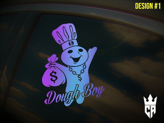 Bumper Stickers Paper Dough Boy Money Bag Vinyl Decal Sticker Dough Boy ...