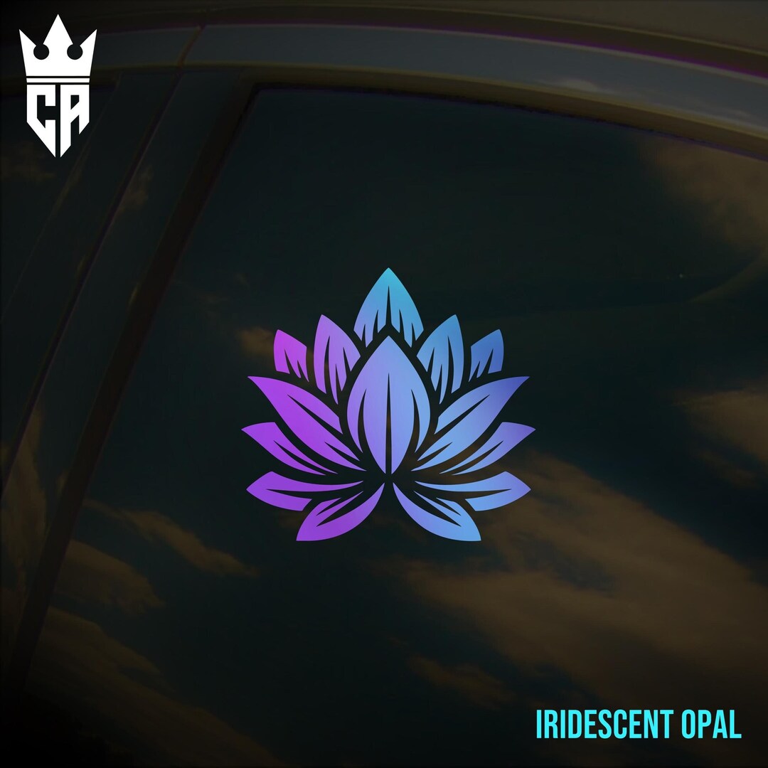 Lotus Flower Car Window Sticker, Die-cut Vinyl Decal - Etsy