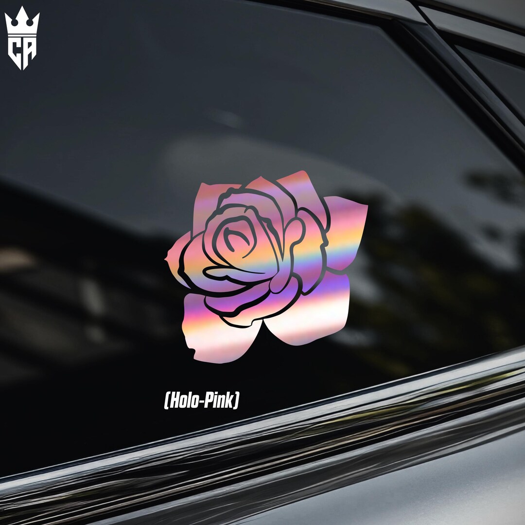Rose Car Window Sticker [die-cut Vinyl Decal] - Etsy