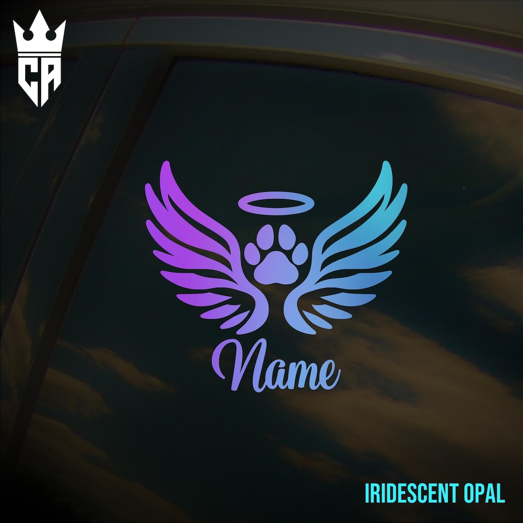 Custom Pet Memorial Car Window Sticker, Die-cut Vinyl Decal - Etsy