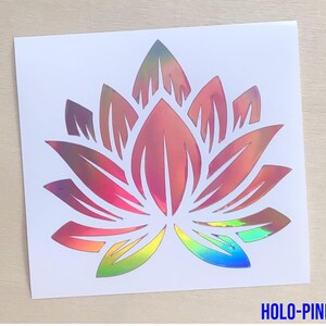 Lotus Flower Car Window Sticker, Die-cut Vinyl Decal - Etsy