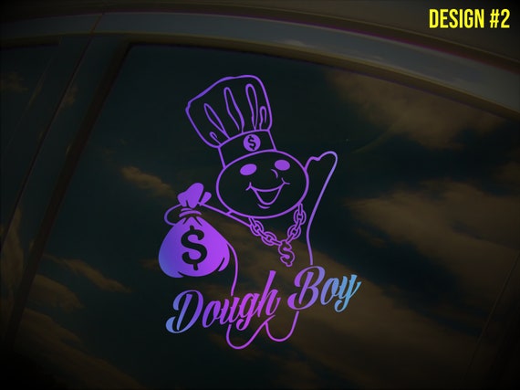 Bumper Stickers Paper Dough Boy Money Bag Vinyl Decal Sticker Dough Boy ...