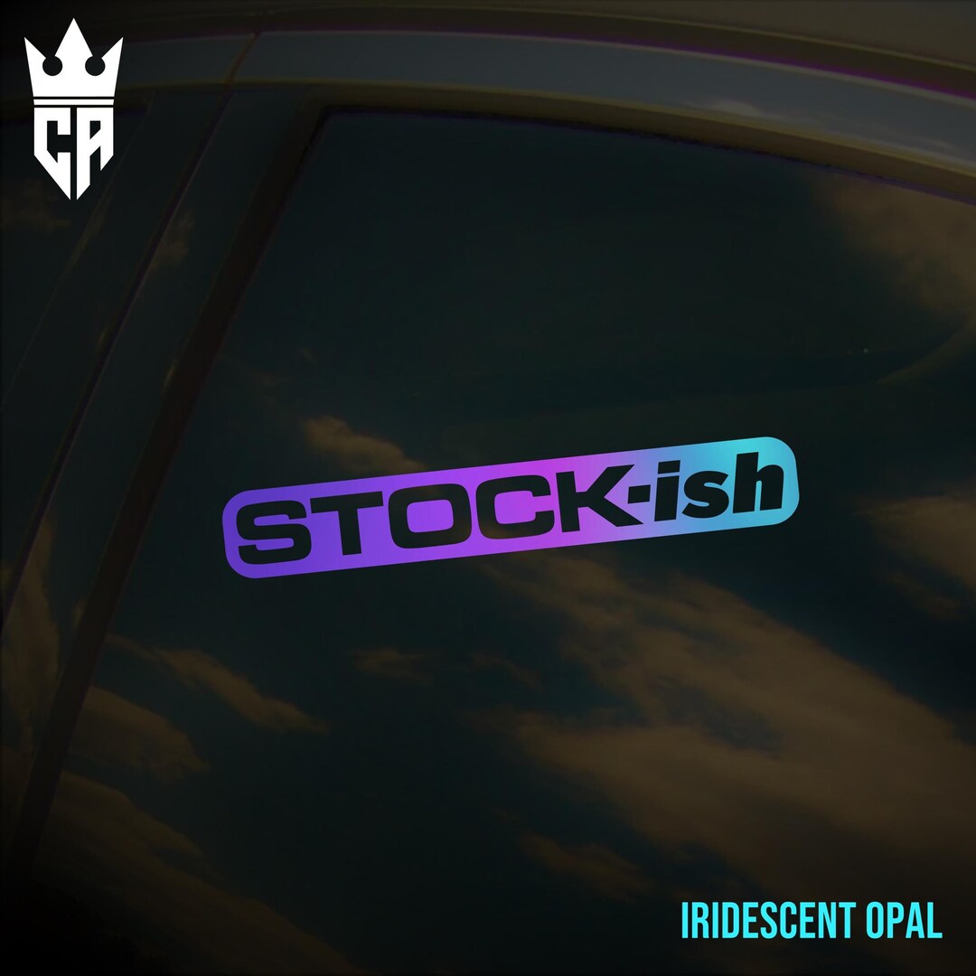 Stock-ish Car Window Sticker, Die-cut Vinyl Decal - Etsy