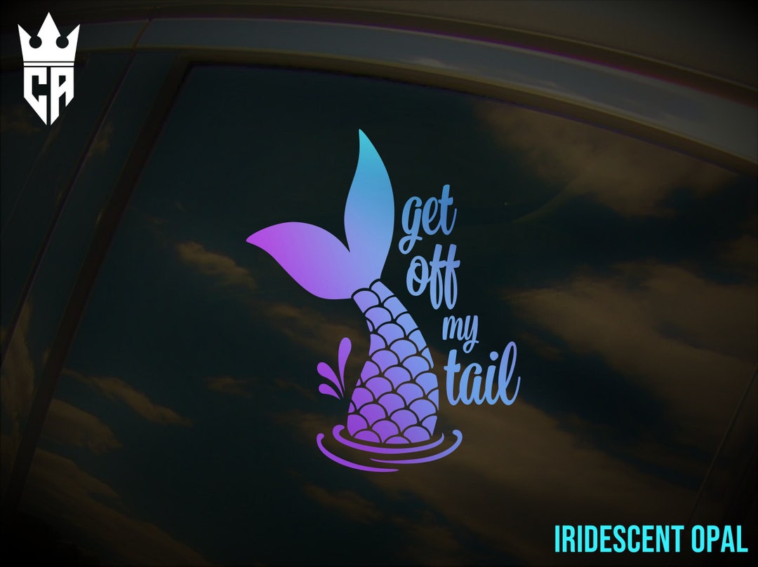Get off My Tail Car Window Sticker, Die-cut Vinyl Decal - Etsy