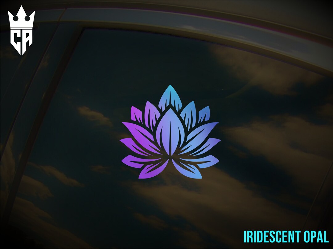 Lotus Flower Car Window Sticker, Die-cut Vinyl Decal - Etsy