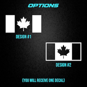 Canadian Flag Car Window Sticker [die-cut Vinyl Decal] - Etsy