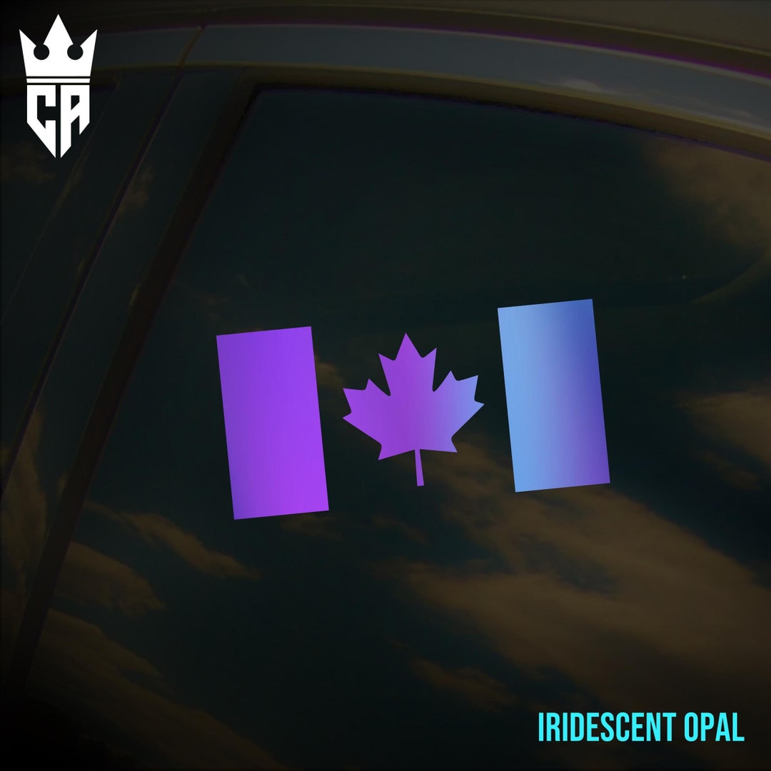 Canadian Flag Car Window Sticker, Die-cut Vinyl Decal - Etsy