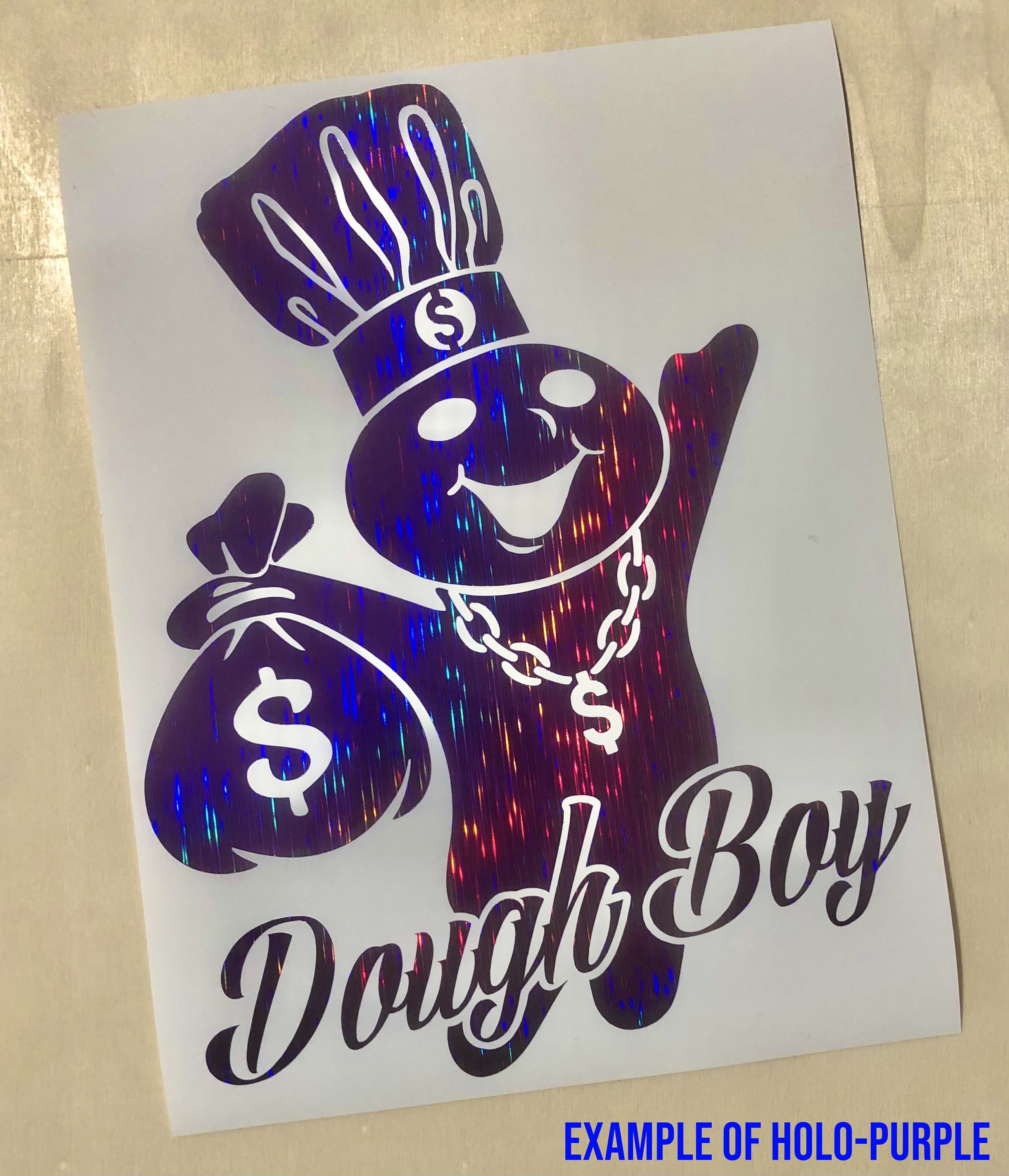 Bumper Stickers Paper Dough Boy Money Bag Vinyl Decal Sticker Dough Boy ...