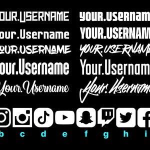 Social Media Car Decal Window Sticker Instagram Tiktok - Etsy