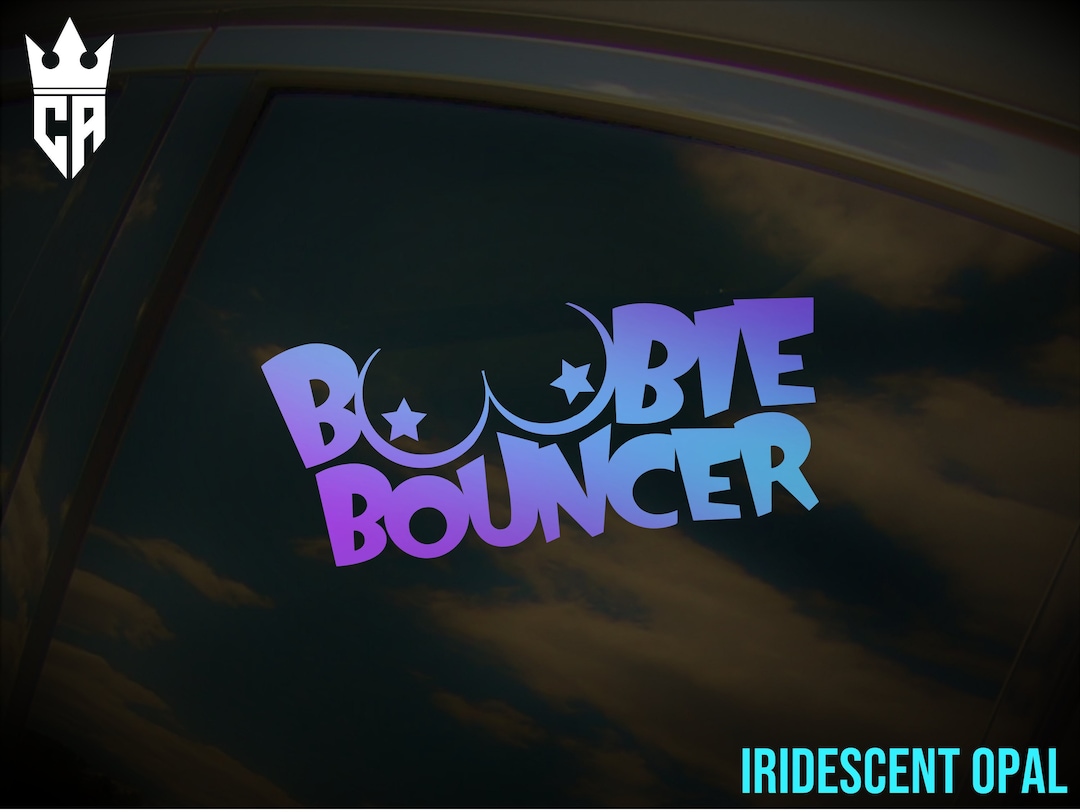 Boobie Bouncer Car Window Sticker, Die-cut Vinyl Decal - Etsy