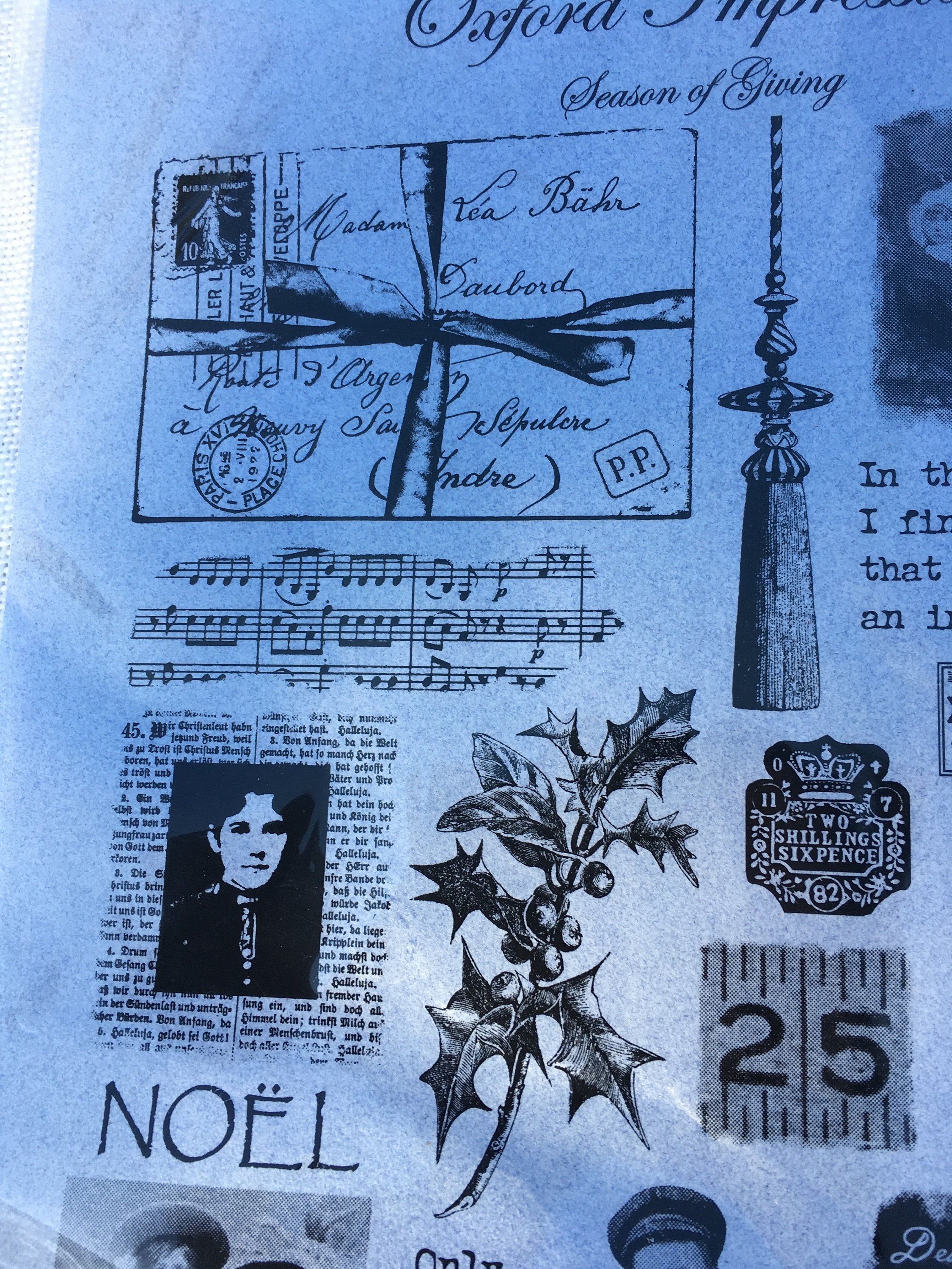 Rubber Stamps Sheet Oxford Impressions season of Giving NEW Set of 16 ...