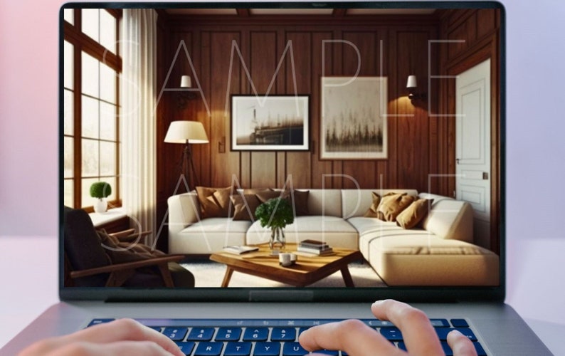 Zoom Virtual Background Home Office Professional Backdrop - Etsy