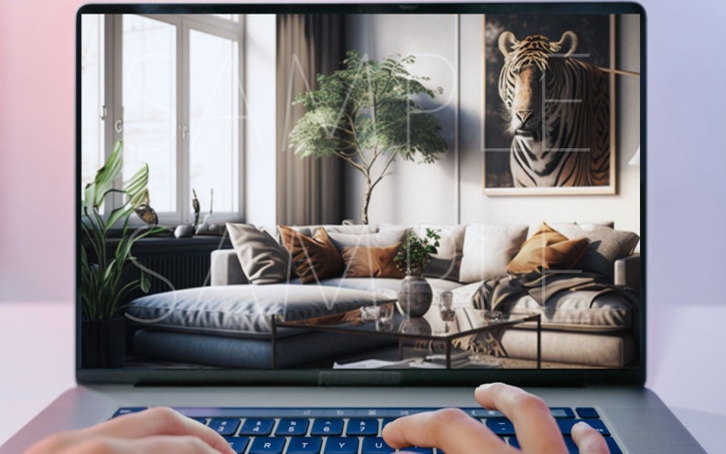 Zoom Virtual Background | Home Office | Professional | Backdrop - Etsy