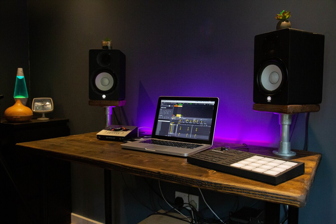 Rustic Desk Custom Monitor Stands Different Leg Choices - Etsy