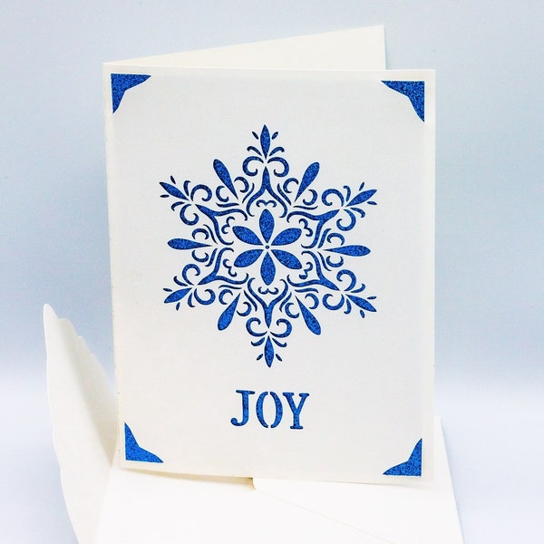 Joy Snowflake Svg - Etsy
