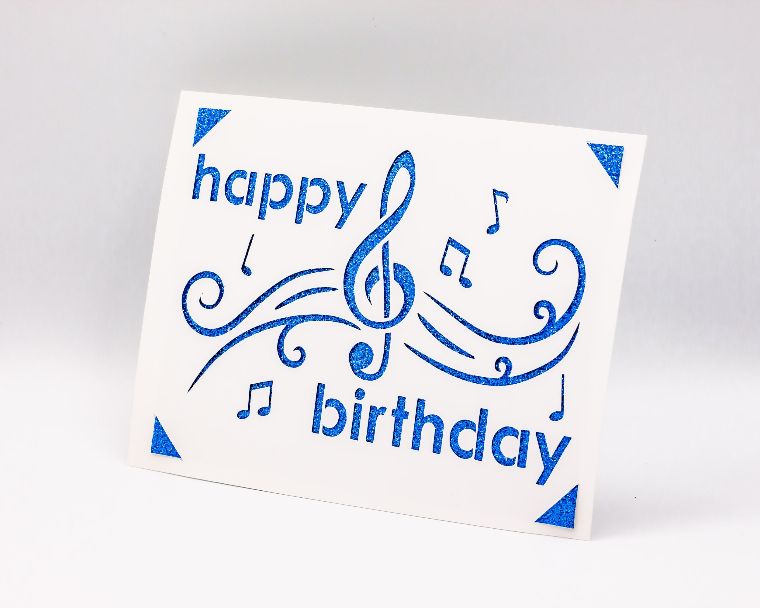 Birthday Card SVG Music Note Musical Happy Birthday Cut | Etsy Singapore