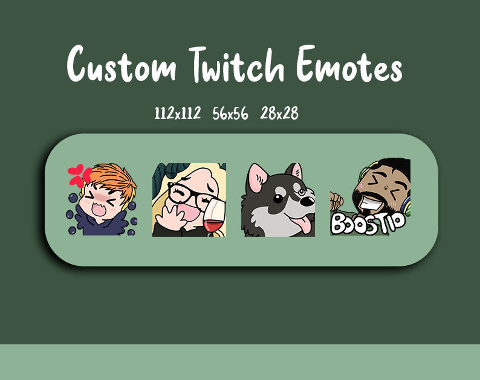 Custom emotes emojis for Twitch Youtube and Facebook | Etsy