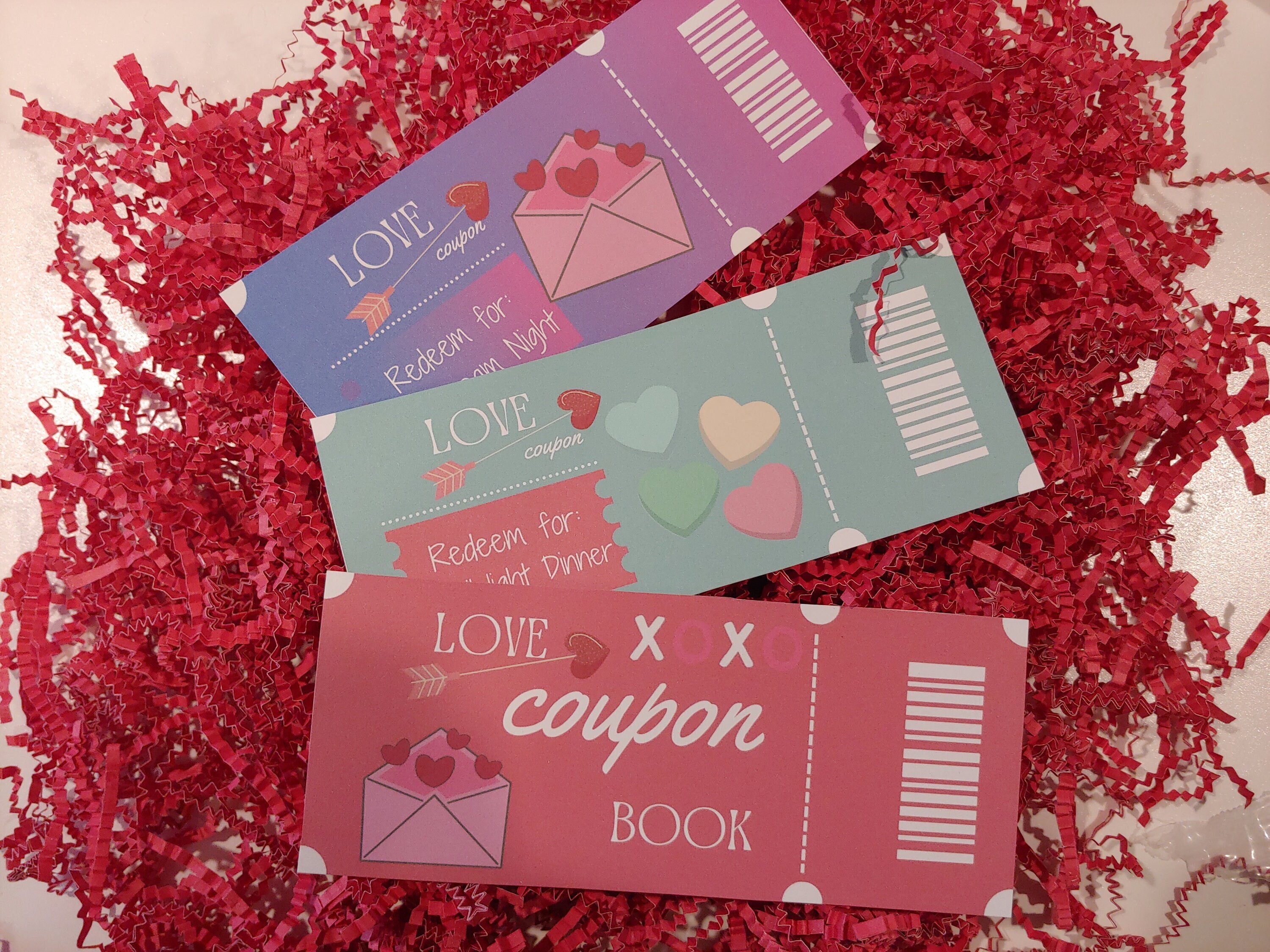 Printable Love Coupon Book; Valentine's Day Gift - Etsy