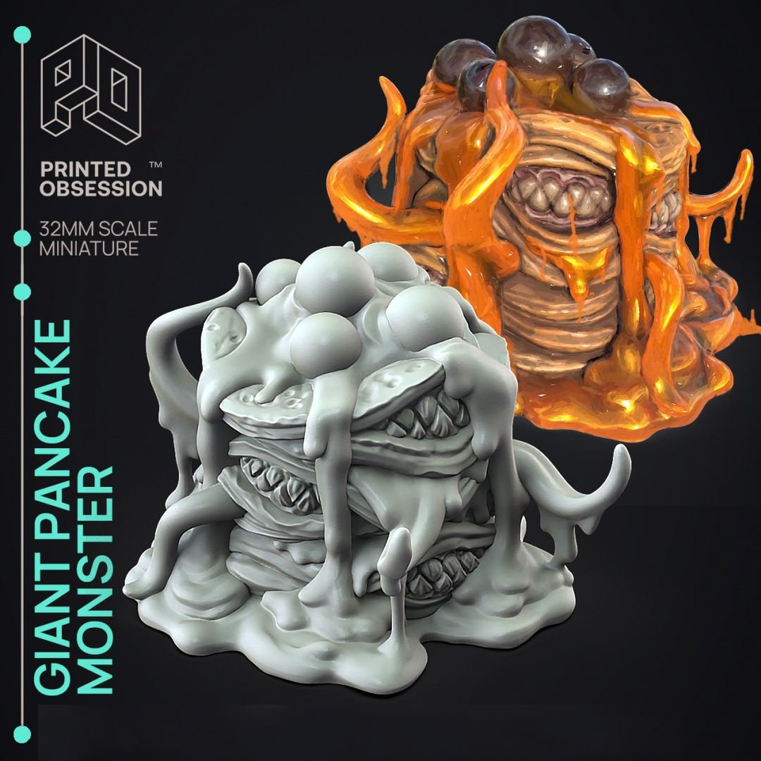 Pancake Monster - Possessed Bakery by Printed Obsession - Etsy