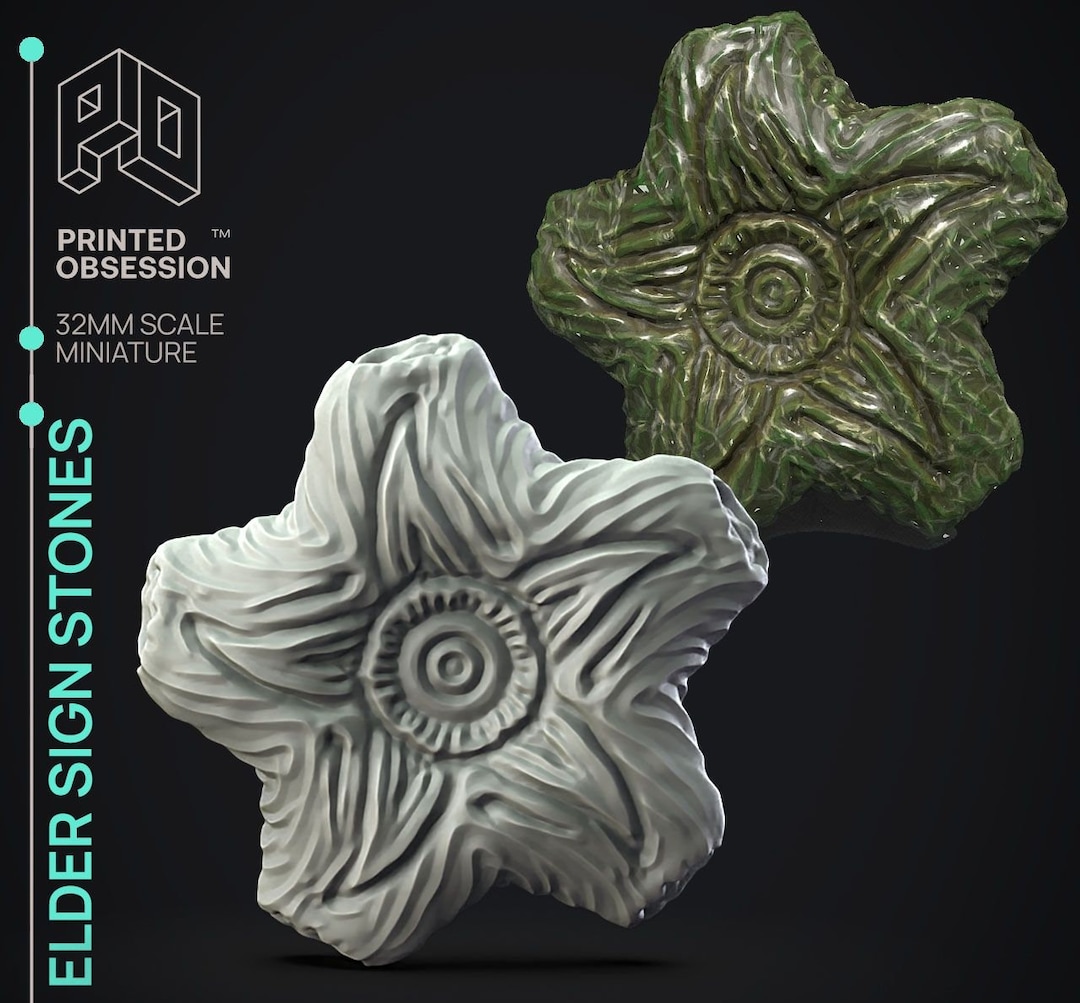 Elder Sign Stones - Side Quest Shop by Printed Obsession, 3D Printed ...