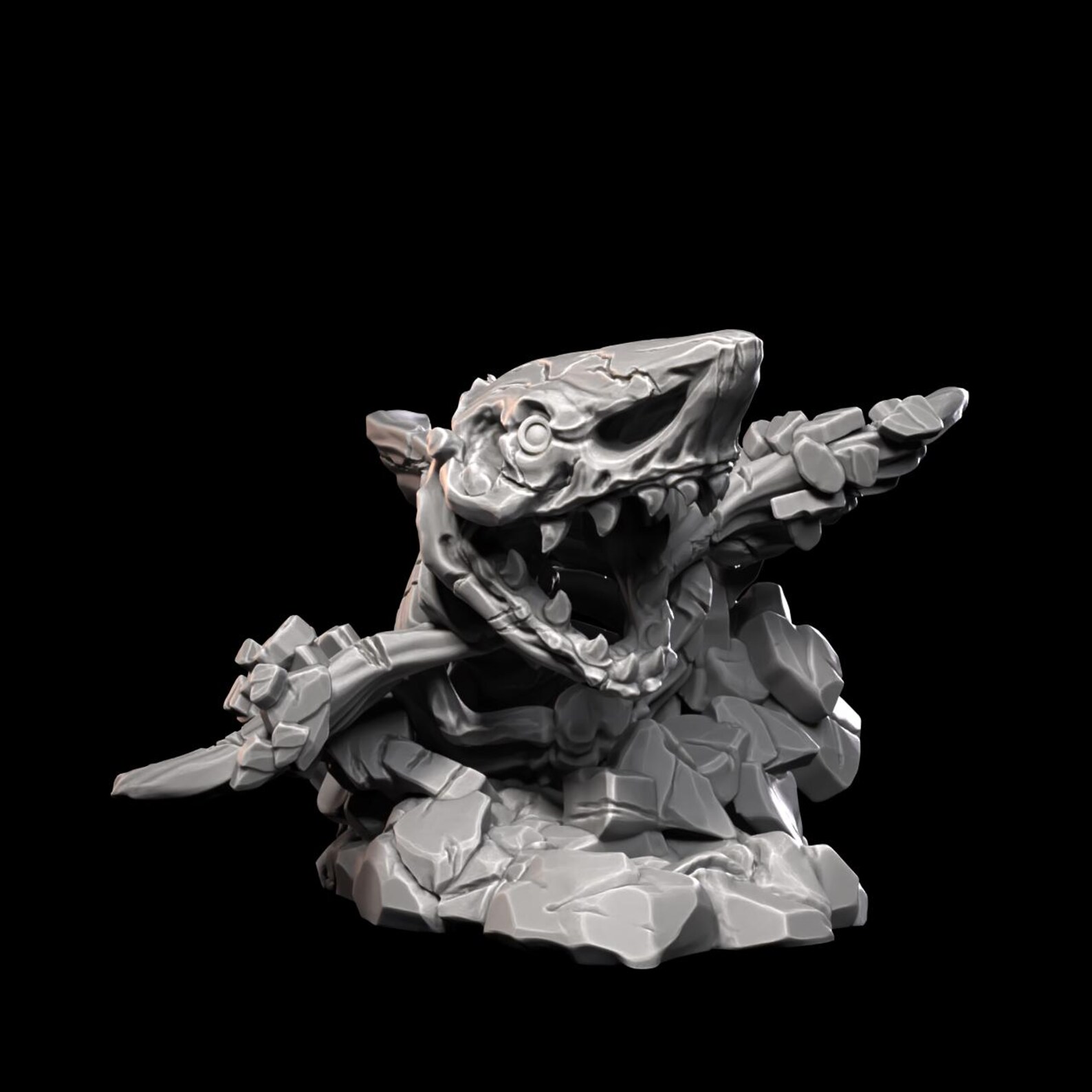 Stone Shark - Elemental Creatures by Printed Obsession, 3D Printed ...