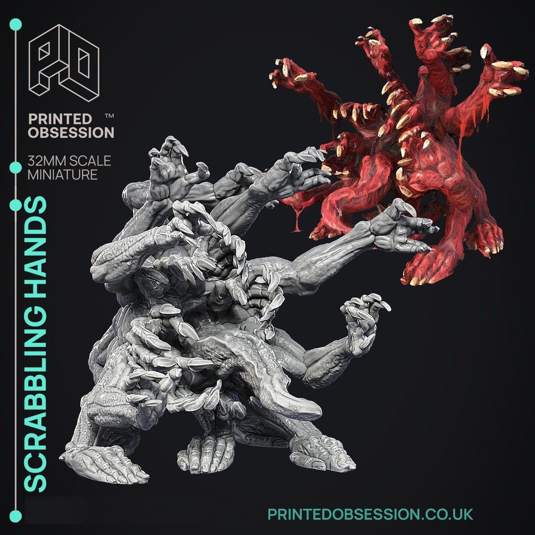Scrabbling Hands - Ghast Busters by Printed Obsession, 3D Printed Resin ...