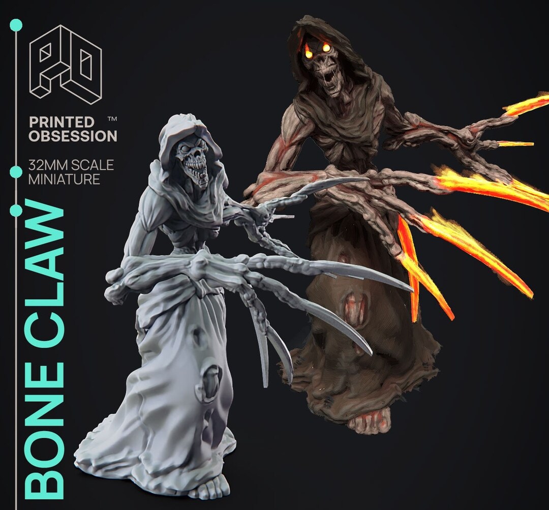 Bone Claw - Monsters of the Multiverse by Printed Obsession, 3D Printed ...