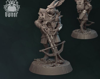 Harengon / Rabbitfolk Ranger Miniature - Drunken Dwarf - D&D 5e ...