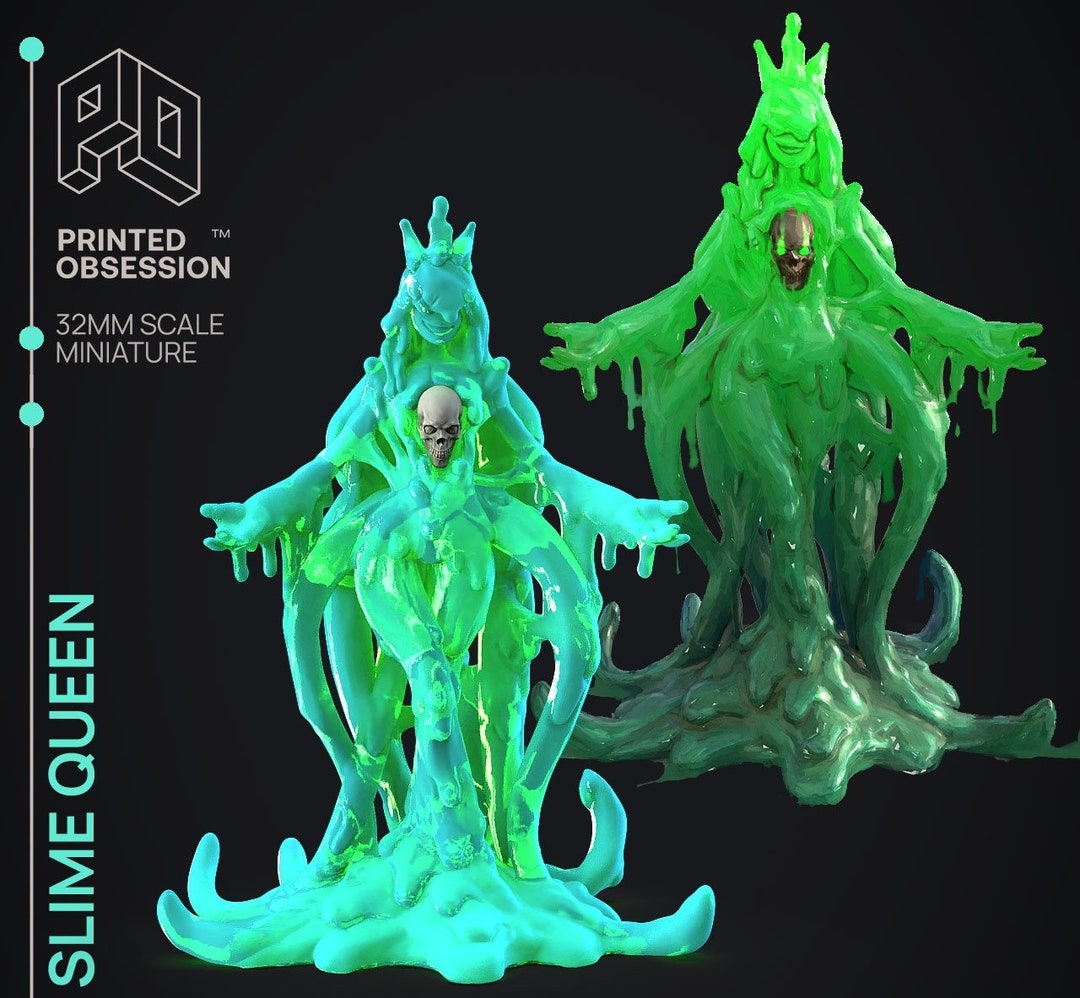 Slime Queen Miniature - the Slime Queen Rises by Printed Obsession, 3D ...