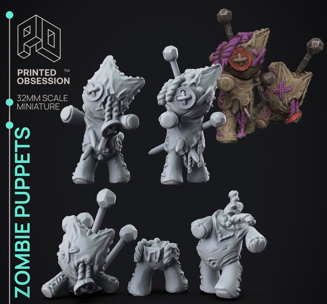 Zombie Poppets - the Puppet Master's Apprentice by Printed Obsession - Etsy