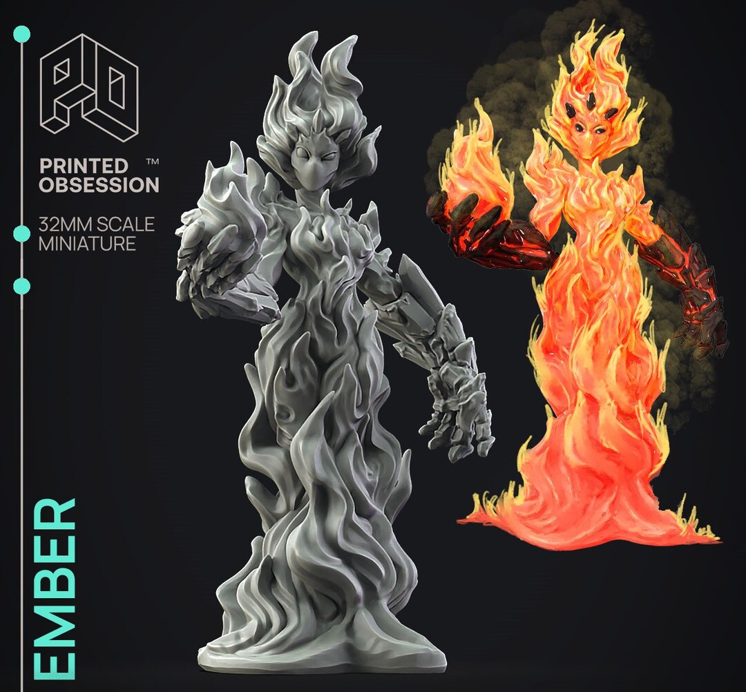 Ember the Torch Lighter - Dungeon Cleaning Inc by Printed Obsession - Etsy