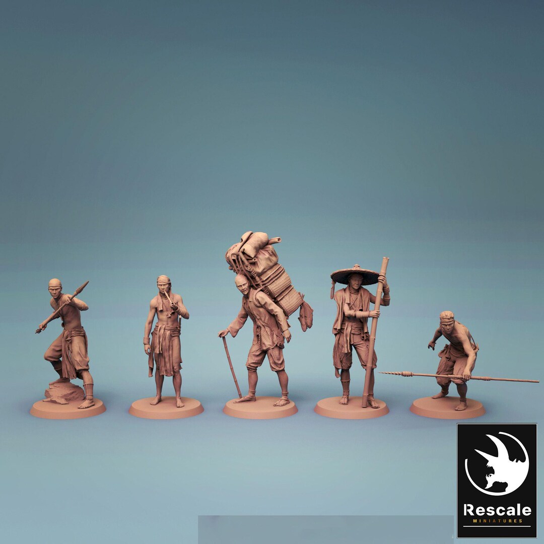 Igorot Gang - Dinotopia - Rescale Miniatures, 3d Printed Resin ...