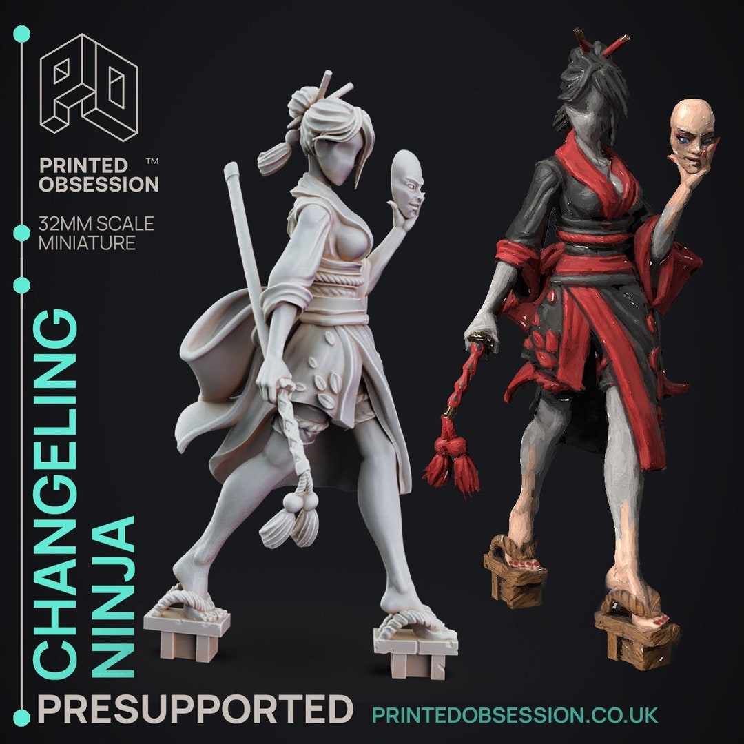 The Faceless - Ninja & Mimics by Printed Obsession, 3D Printed Resin ...