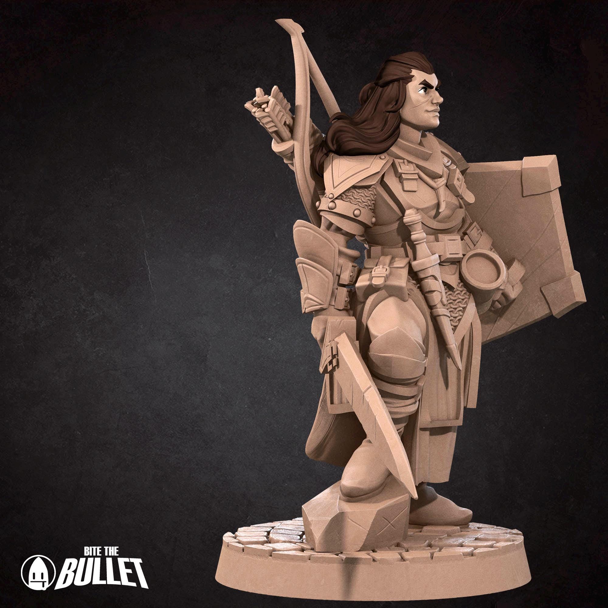 Human Fighter - Iconic Heroes by Bite the Bullet 3D Printed Resin ...
