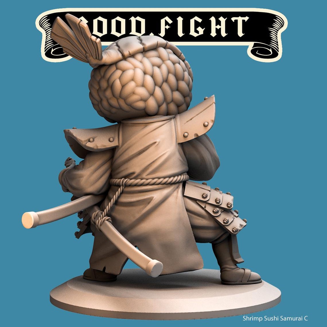Sushi Samurai - Food Fight by Quirky Unlimited, 3d Printed Resin ...