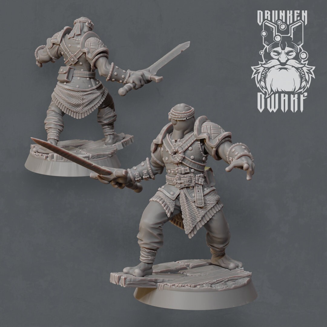Slime Fighter - Drunken Dwarf Miniatures - Etsy