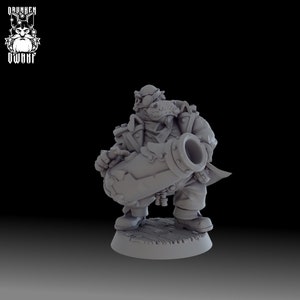 Giff Cannoneer - Drunken Dwarf Miniatures - Etsy