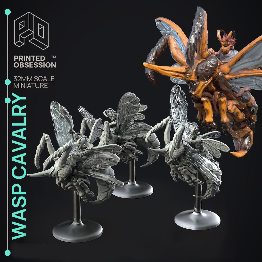 Wasp Riders - Not the Bees! by Printed Obsession, 3D Printed Resin ...
