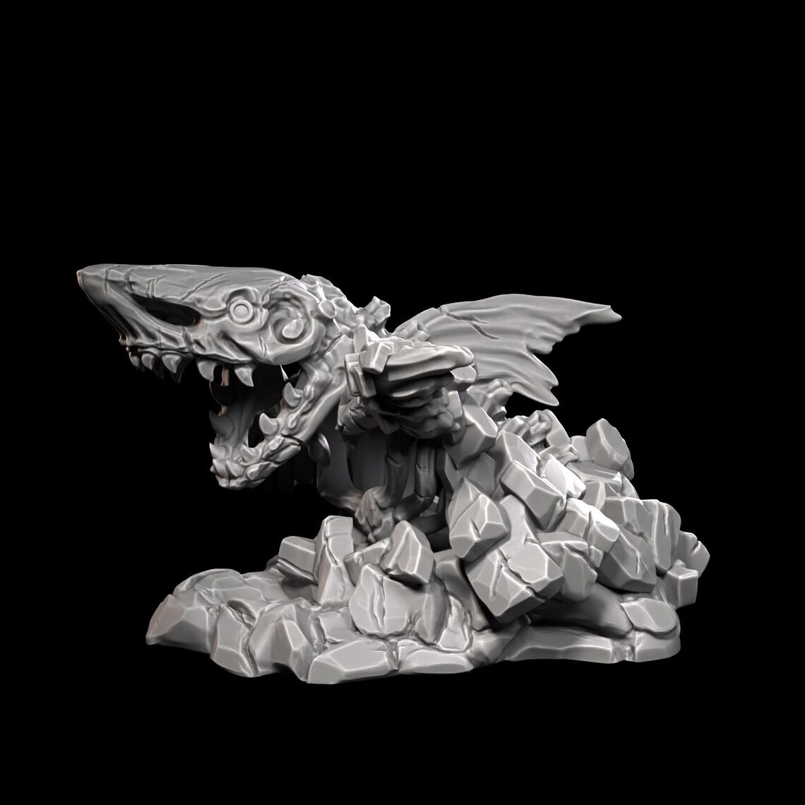 Stone Shark - Elemental Creatures by Printed Obsession, 3D Printed ...