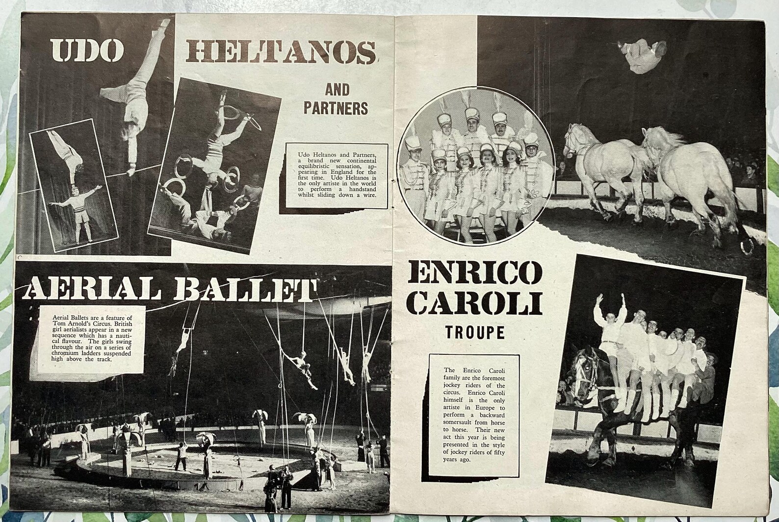 3 X Vintage Circus Original Programmes, Printed In1950's - Etsy