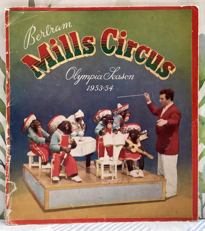 3 X Vintage Circus Original Programmes, Printed In1950's - Etsy