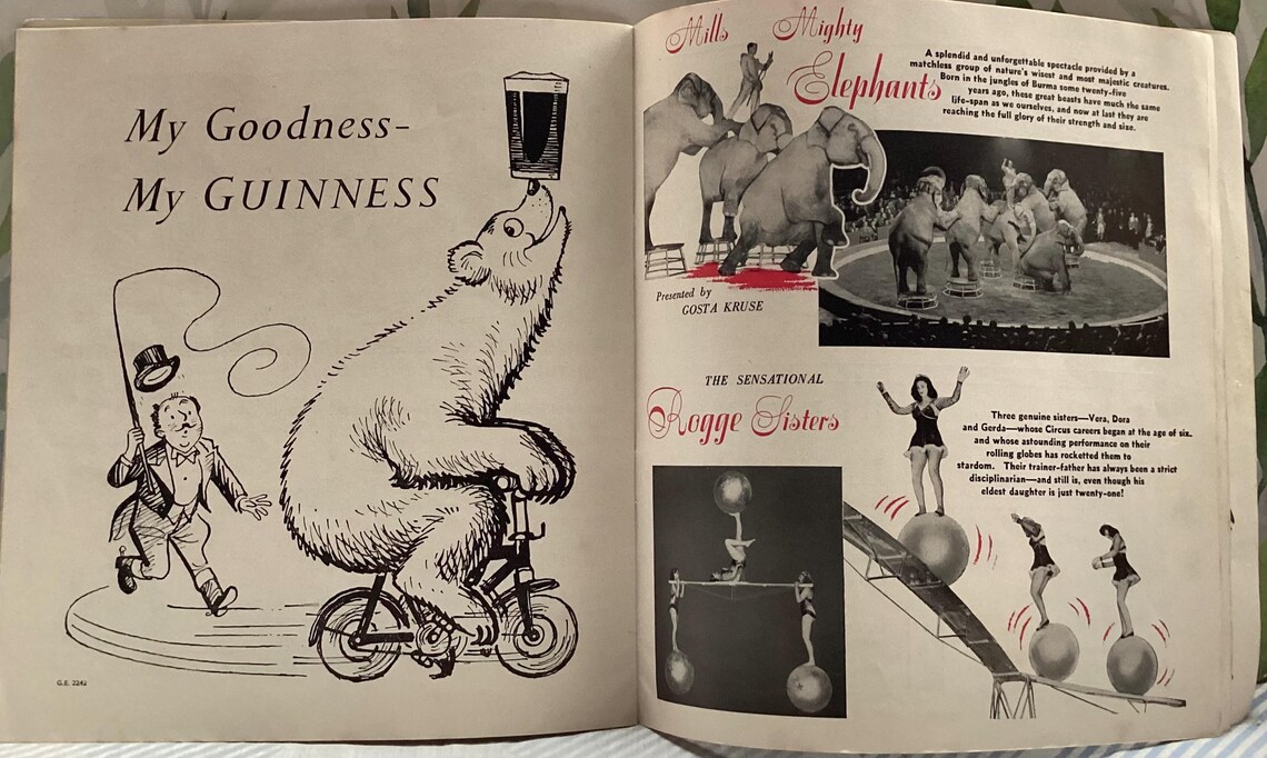 3 X Vintage Circus Original Programmes, Printed In1950's - Etsy