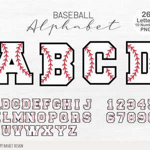 Baseball Sport Alphabet Letters PNG, Commercial Use,alphabet Clipart - Etsy