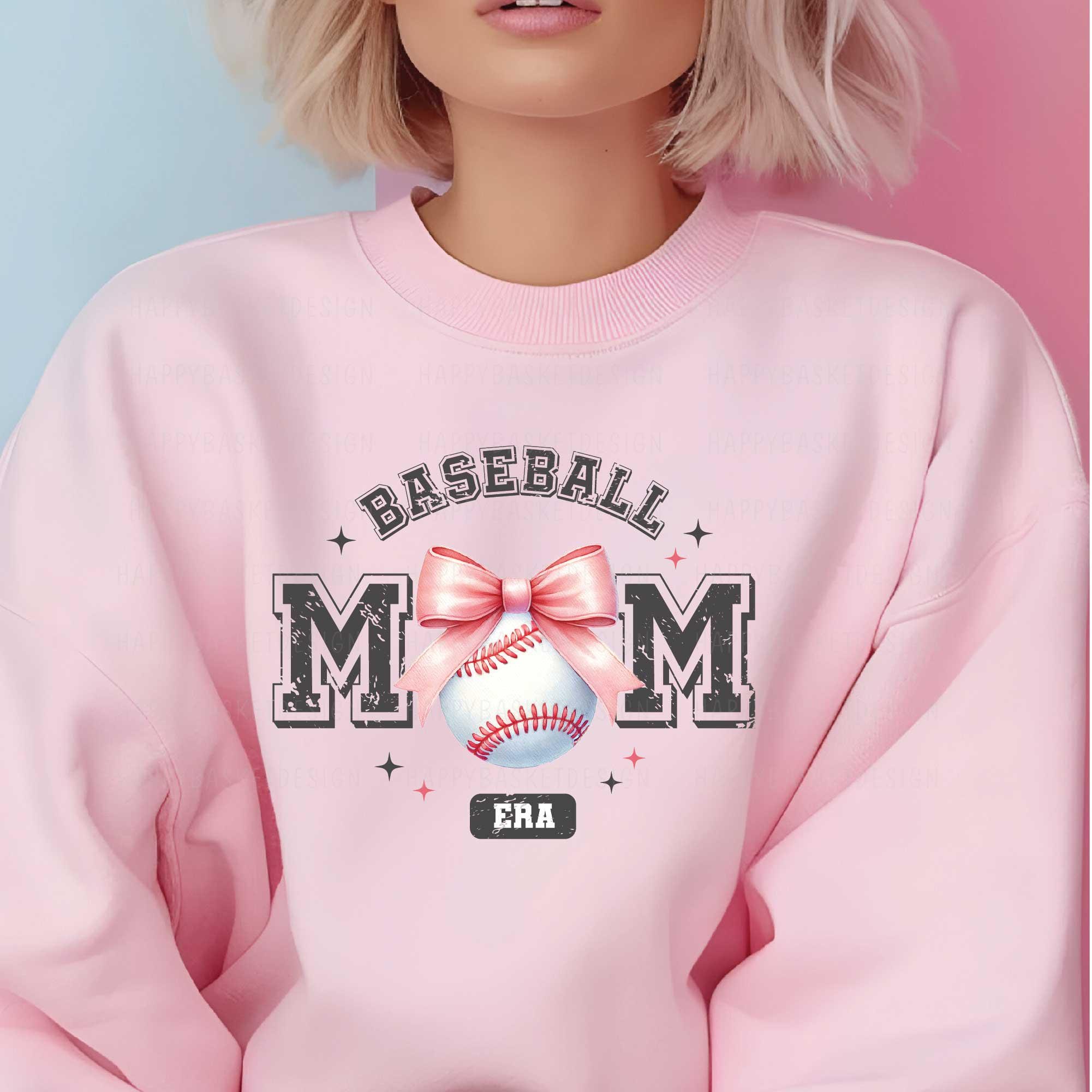 Baseball Mom & Sister PNG Bundle | Girly Baseball Sister With Coquette ...