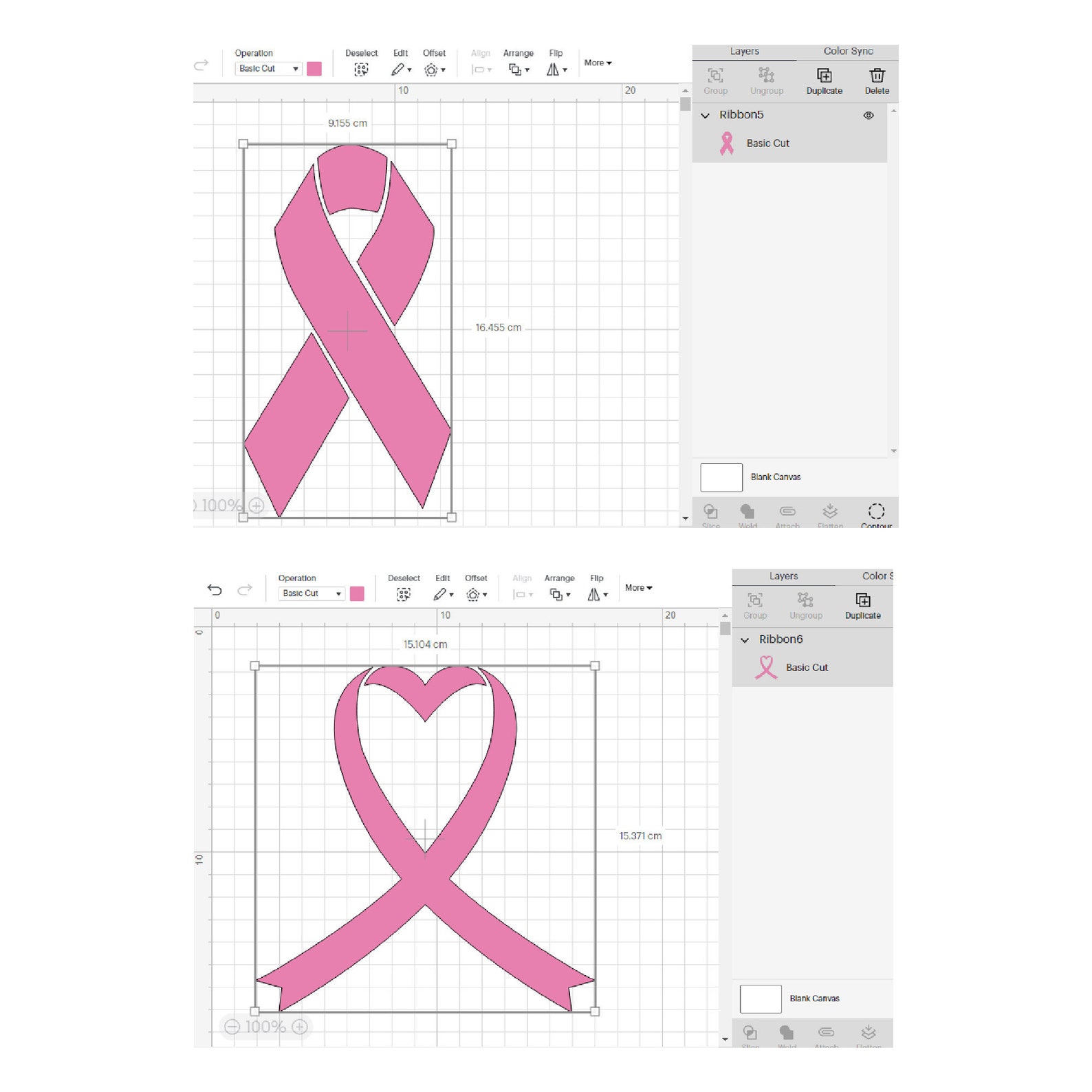 Pink Awareness Ribbon SVG Bundle, Cancer Ribbon Cut File, Commercial ...