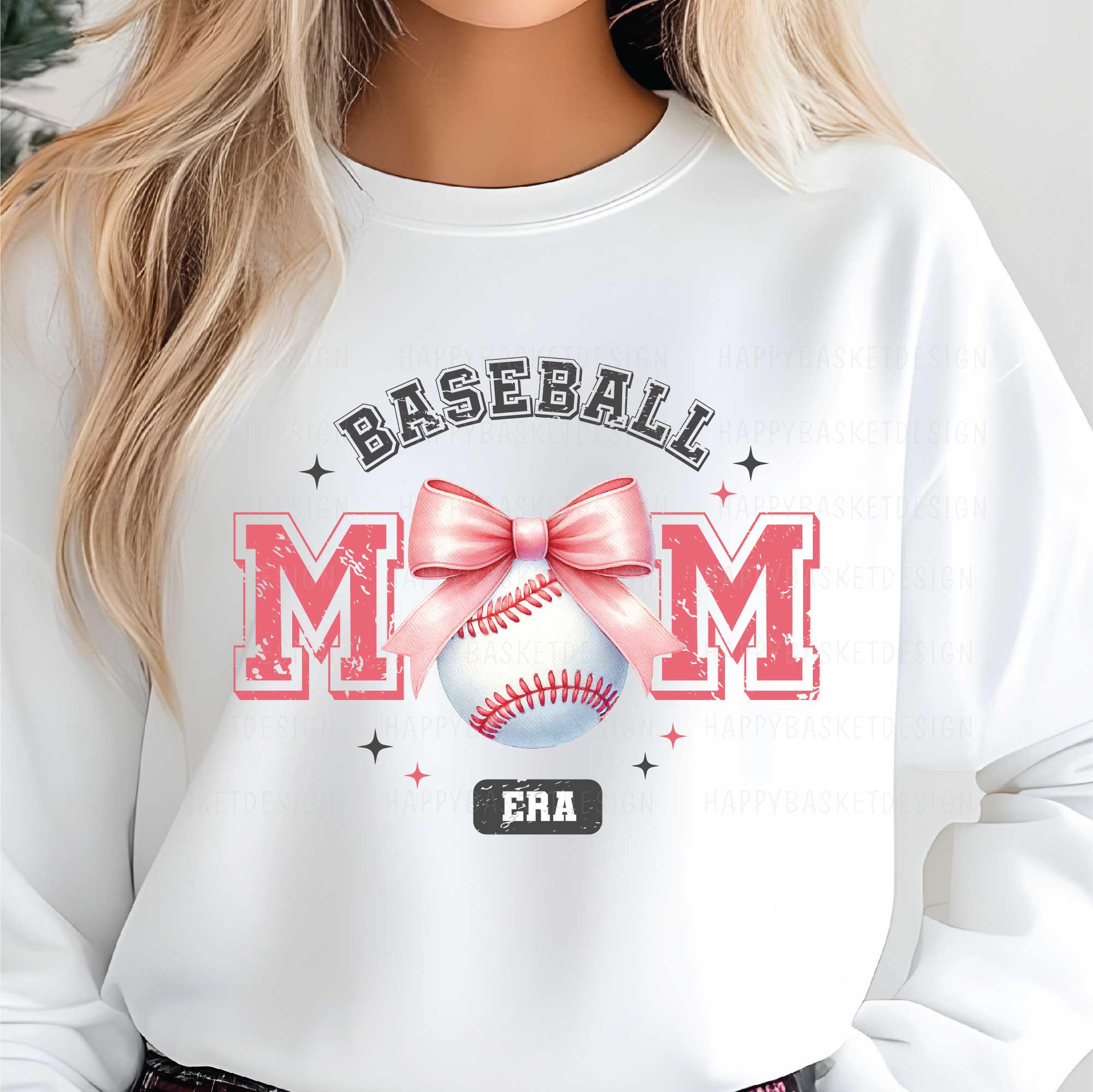 Baseball Mom & Sister PNG Bundle | Girly Baseball Sister With Coquette ...