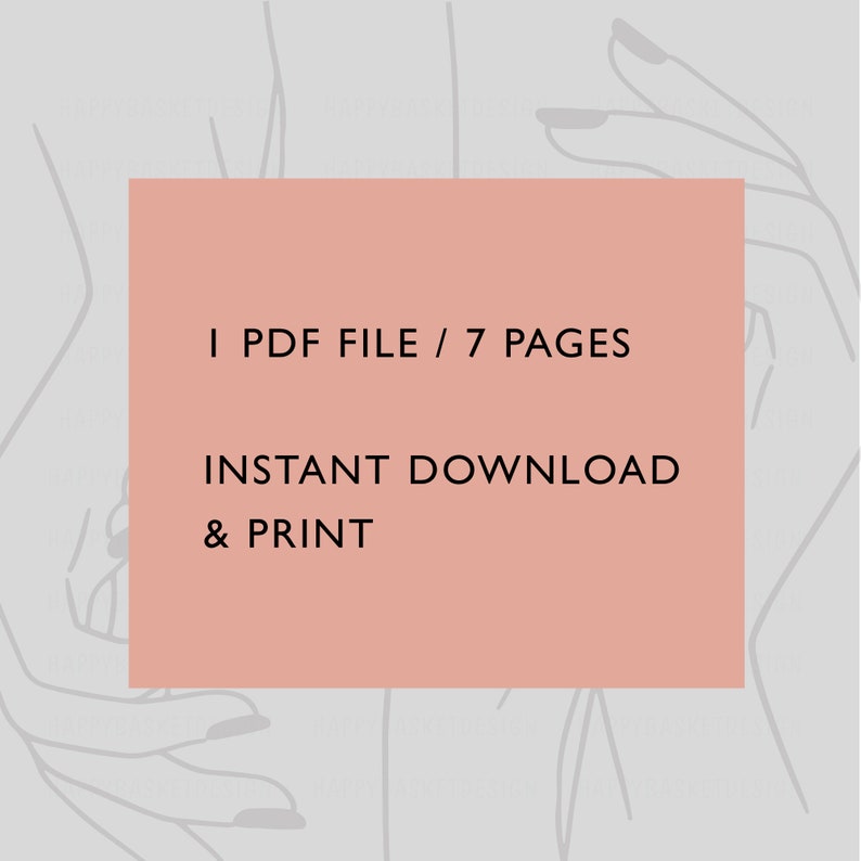 Nail Art Design Planning Template PDF DOWNLOAD A4 Size Nail Art ...