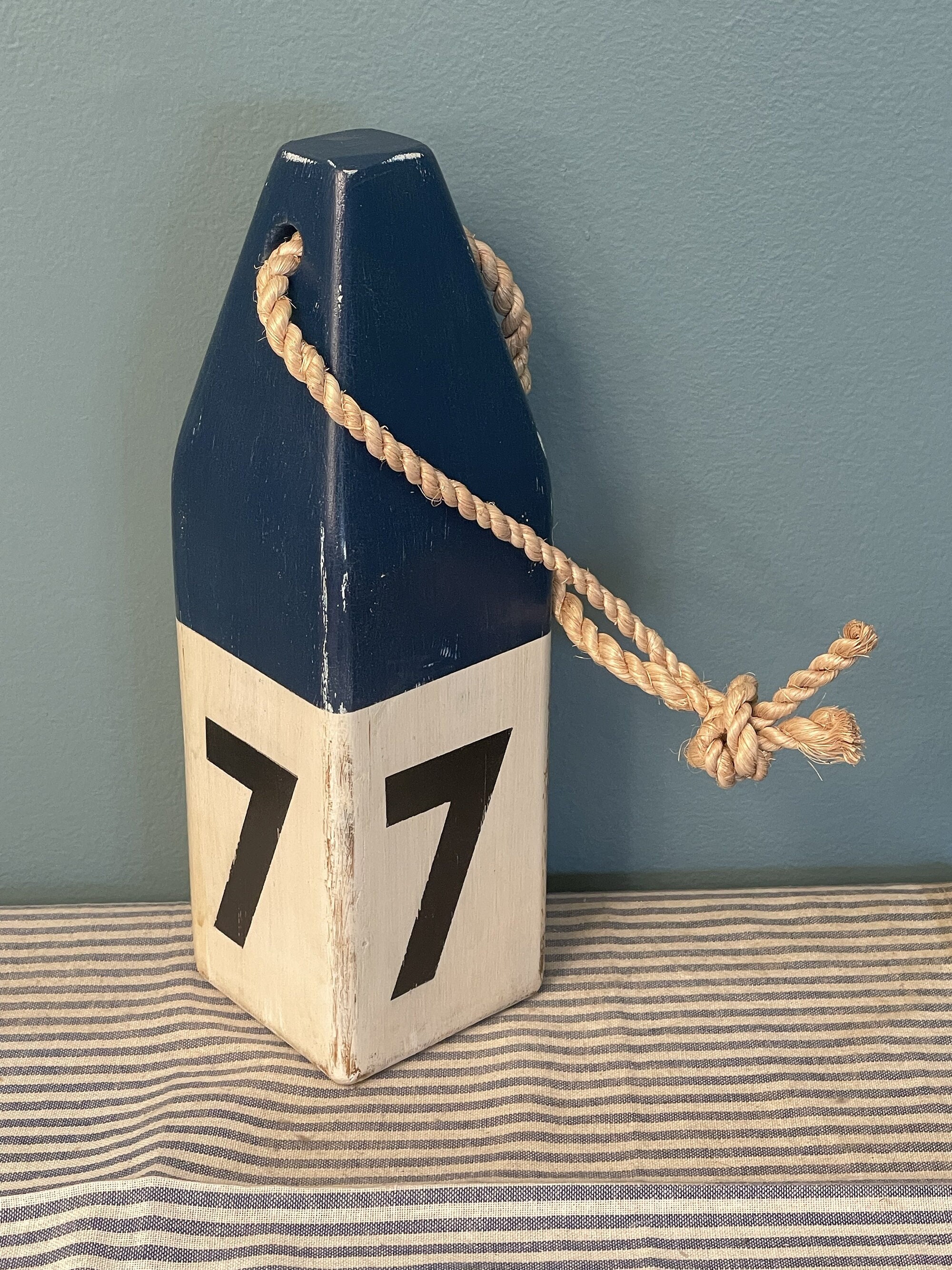 Nautical Wooden Buoy, Lobster Style Buoy Wall Decor, Rustic Beach Decor ...
